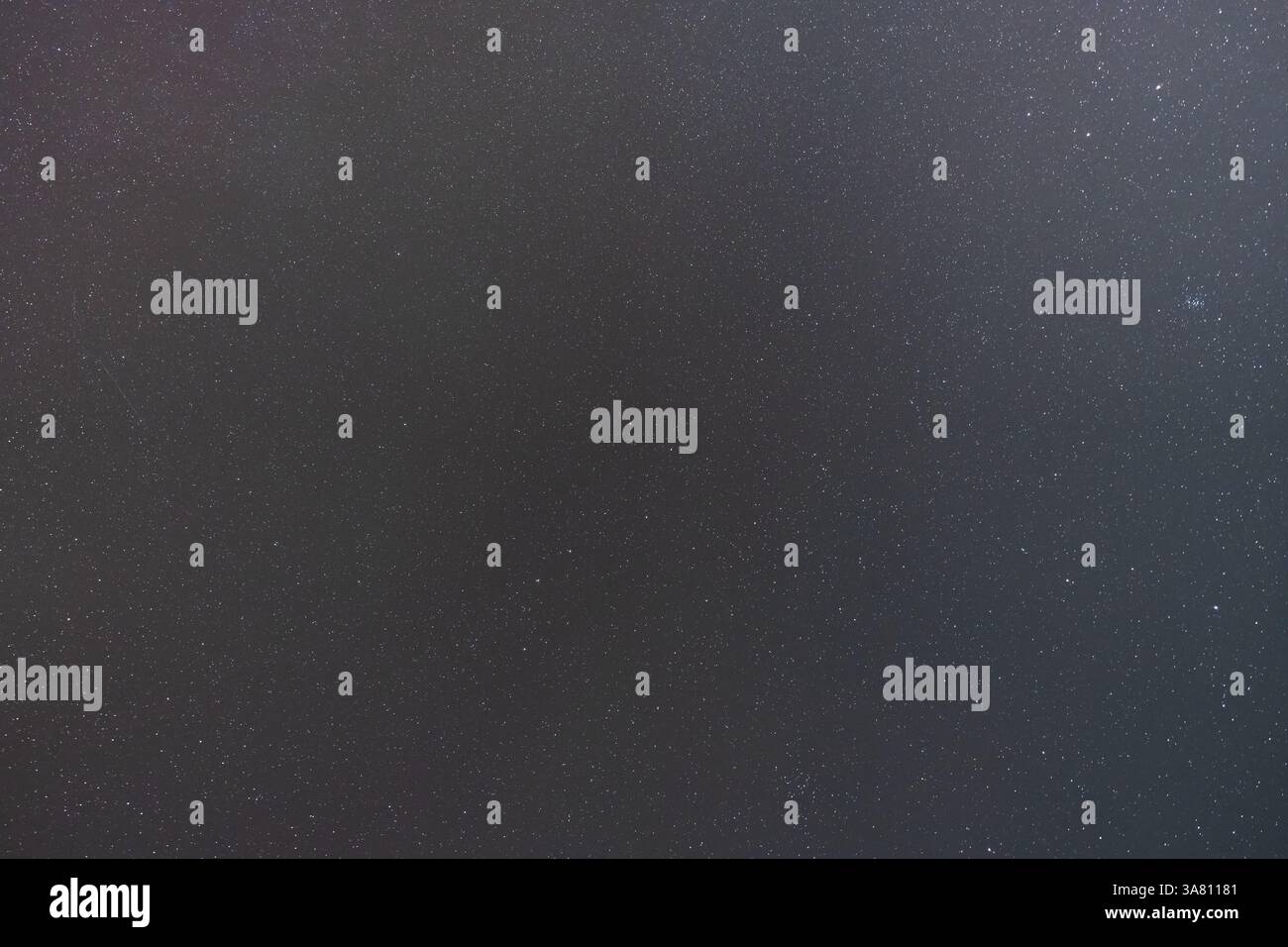 Beautiful dark night sky filled with numerous faint distant stars, an ...