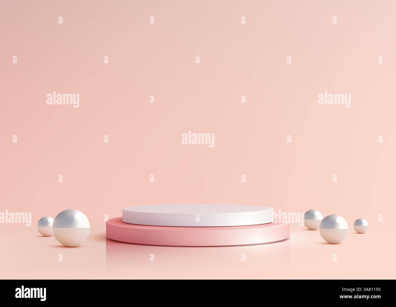 3d spheres pink white Stock Vector Images - Alamy