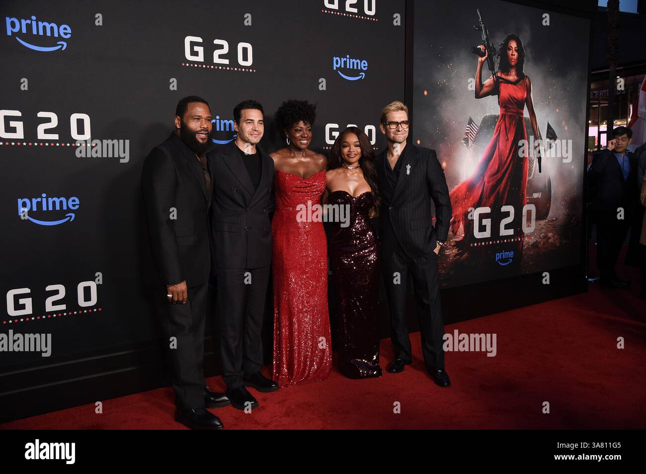 Anthony Anderson, from left, Ramon Rodriguez, Viola Davis, Marsai ...