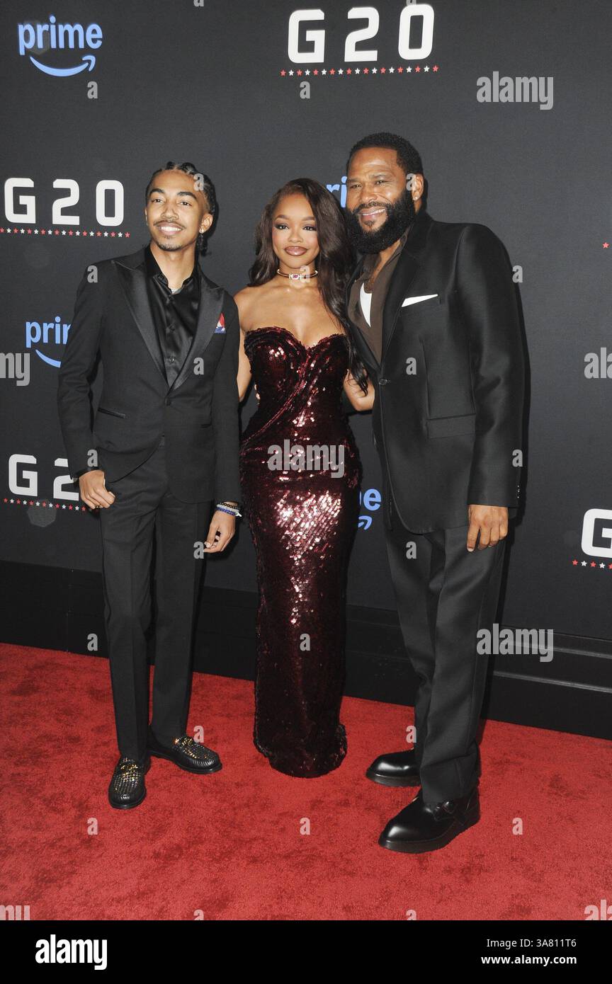 Ca. 27th Mar, 2025. Miles Brown, Marsai Martin, Anthony Anderson at ...