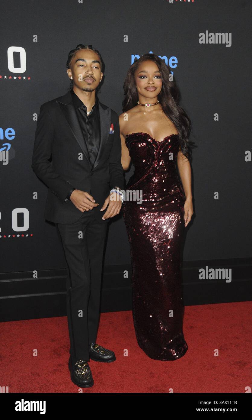 Ca. 27th Mar, 2025. Miles Brown, Marsai Martin at arrivals for G20 ...