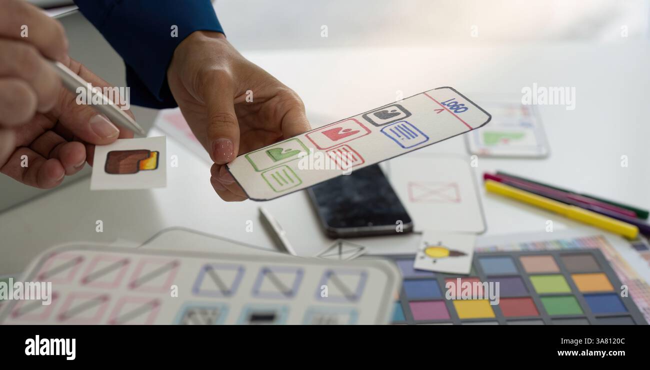 Interactive Design Review Session. Participants analyzing features and ...