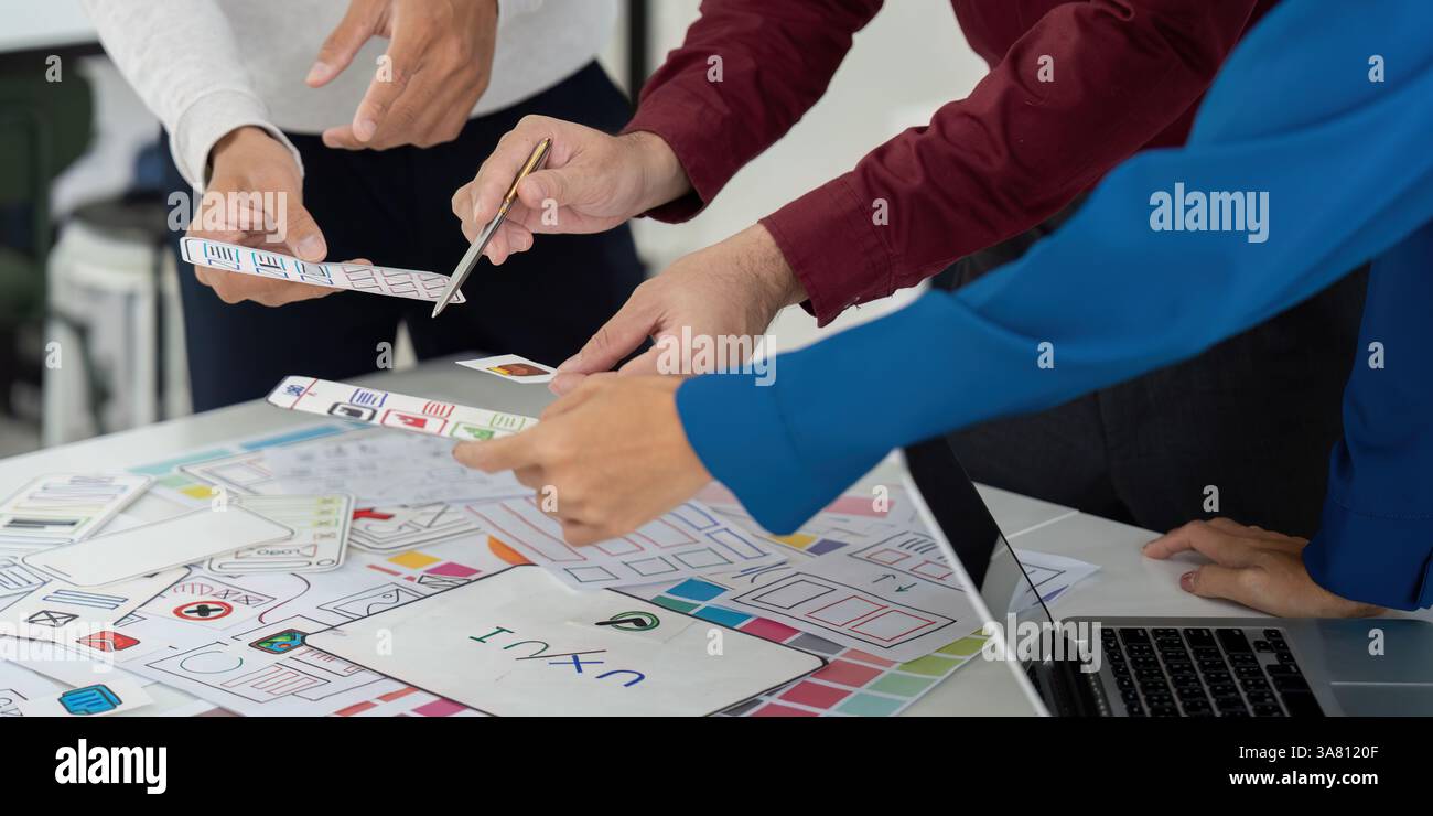 Collaboration And Ux Design Team Members Engaged In A Collaborative Ux Design Meeting