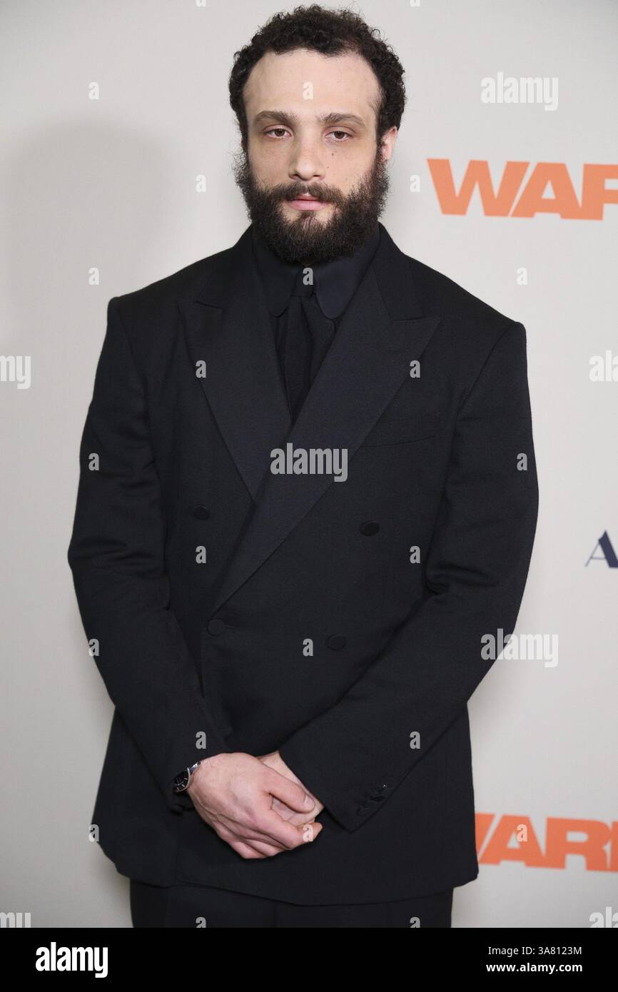 Ca. 27th Mar, 2025. Cosmo Jarvis at arrivals for WARFARE Premiere ...