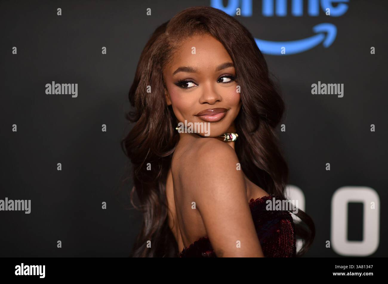 Marsai Martin arrives at the premiere of "G20" on Thursday, March 27 ...