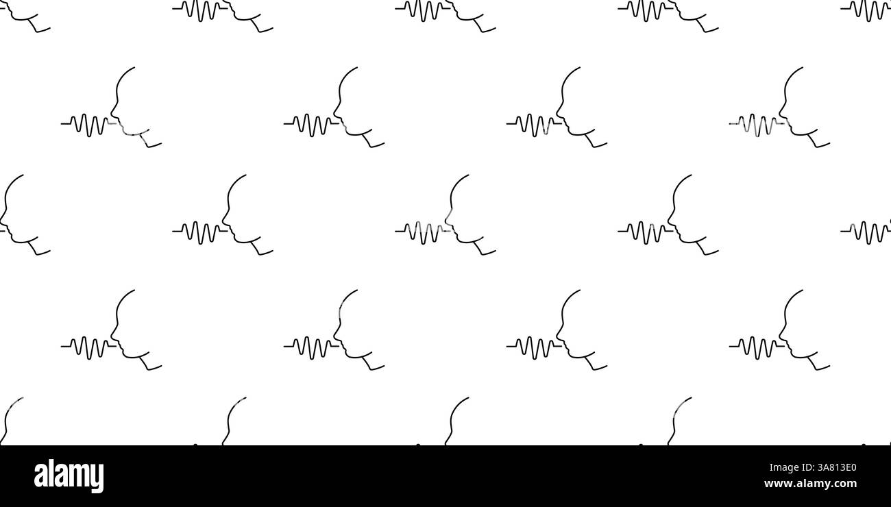 Abstract composition features multiple continuous line drawings of ...