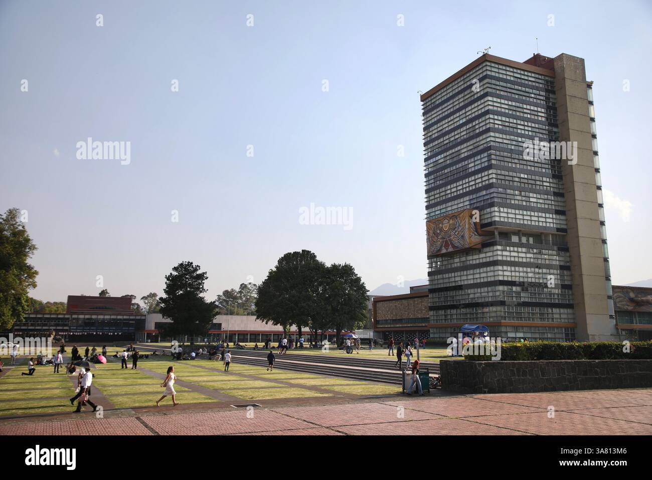 The UNAM Rectory building, the administrative center of the National ...