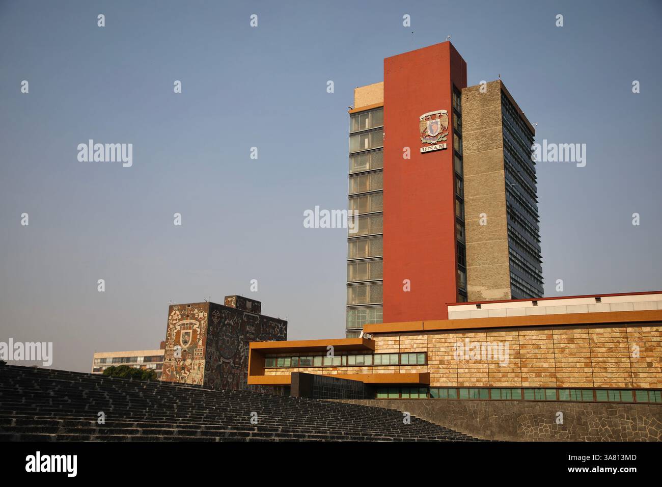 The UNAM Rectory building, the administrative center of the National ...