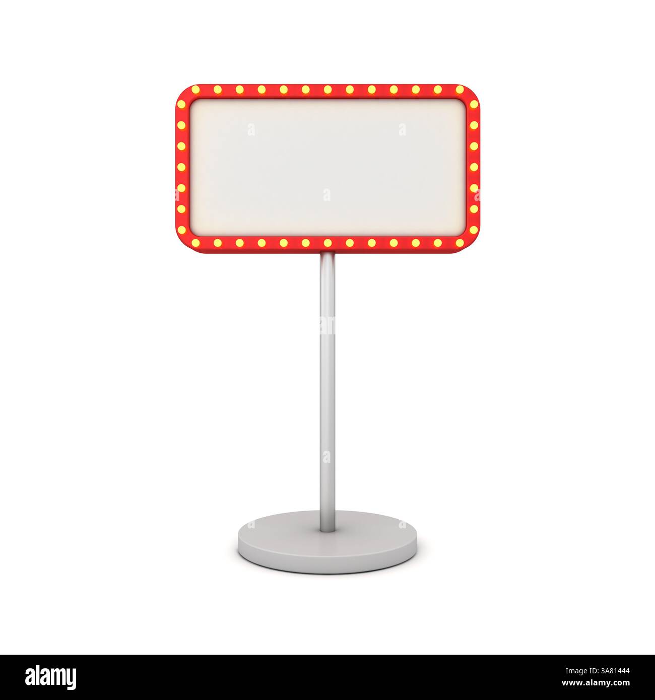 Neon light sign rendering Cut Out Stock Images & Pictures - Alamy