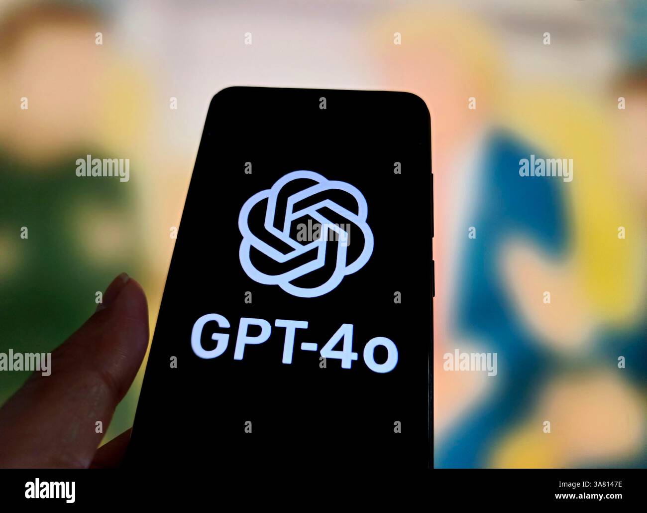 SUQIAN, CHINA - MARCH 28, 2025 - An illustration shows the GPT-4o LOGO ...