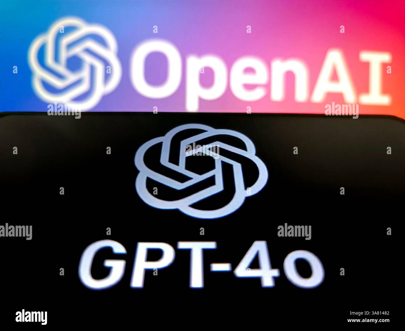 SUQIAN, CHINA - MARCH 28, 2025 - An illustration shows the GPT-4o LOGO ...