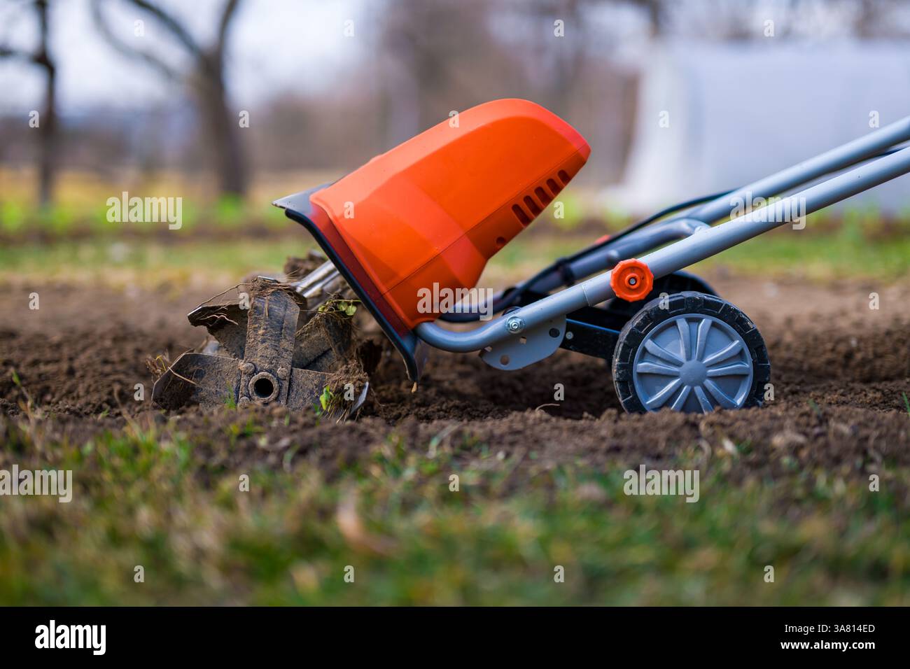 Garden tiller, rotary tiller, mini cultivator or rotavator. Tillers ...