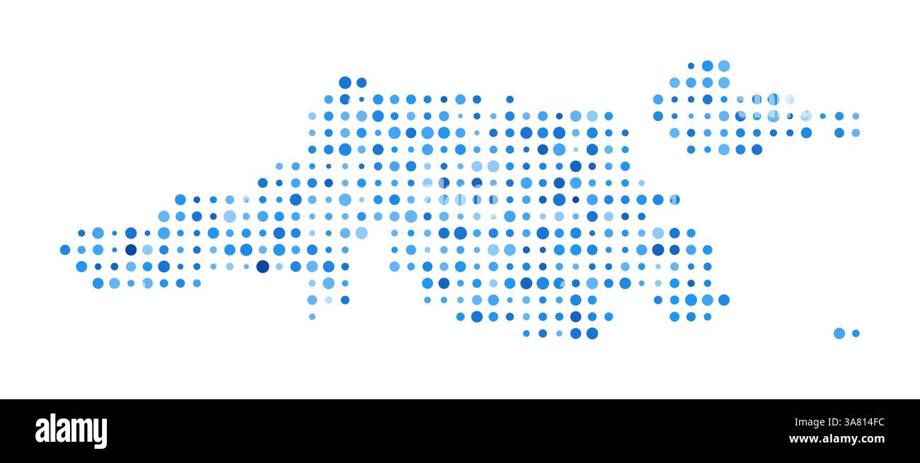Jost Van Dyke Dot Map. Island Digital Style Shape. Jost Van Dyke vector ...