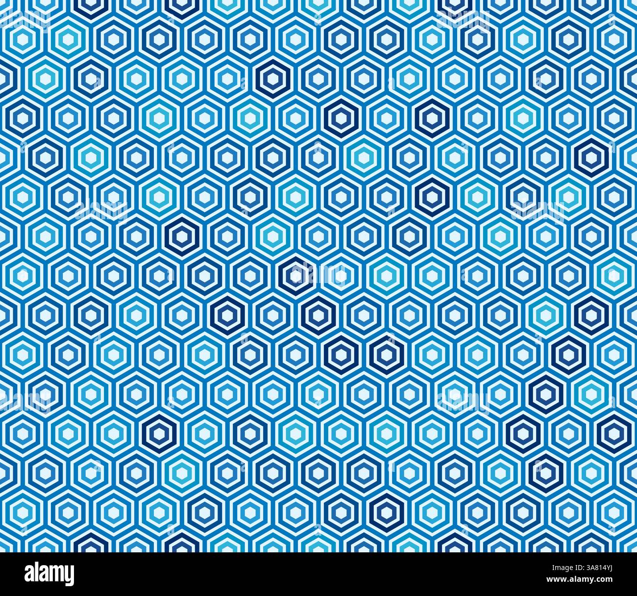 Hexagonal pattern background. Blue color tones gradients. Plain hexagon frames. Hexagon cells ...