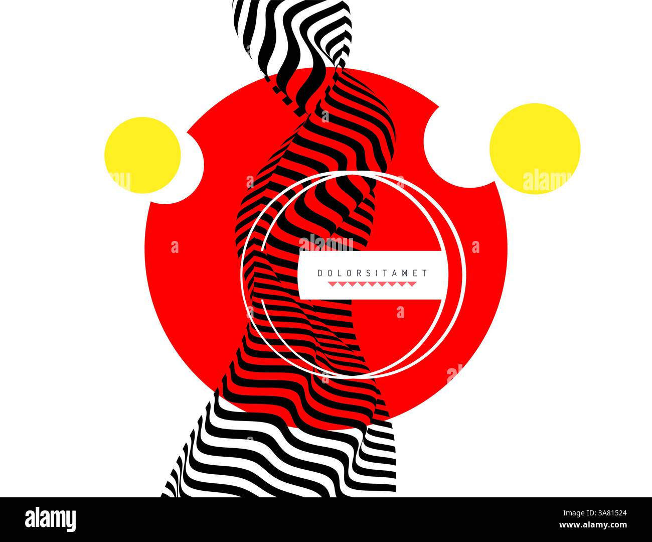 Background with optical illusion. Pattern can be used as a template for ...