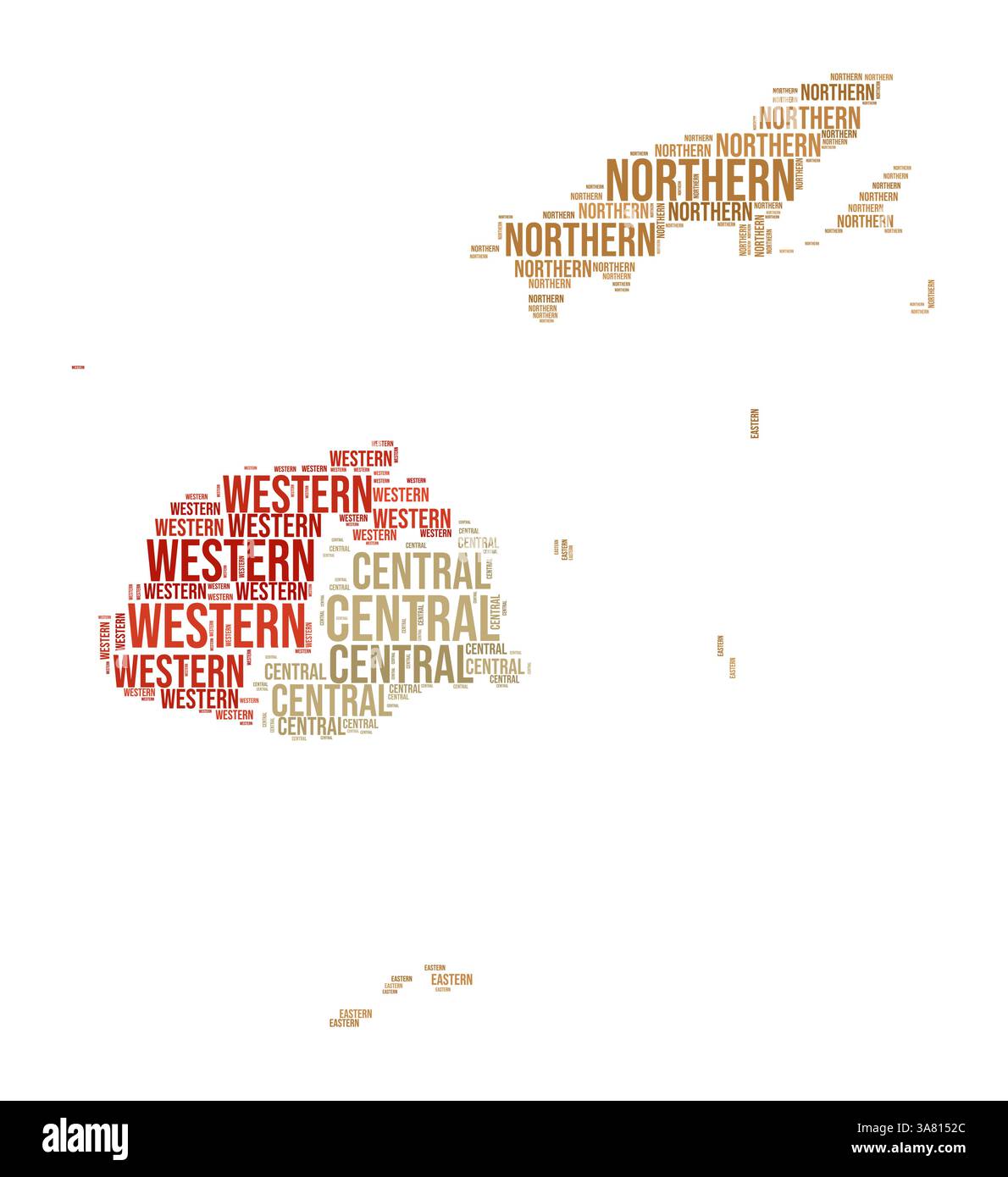 Fiji Word Cloud. Country shape with region division. Fiji typography ...
