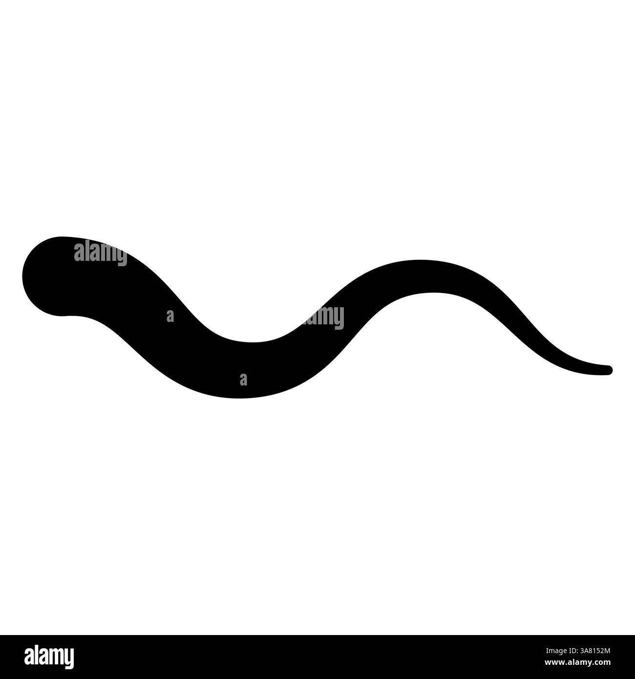 Thick Curve wave serpentine wavy Snake Silhouette Shape Wildlife Symbol ...