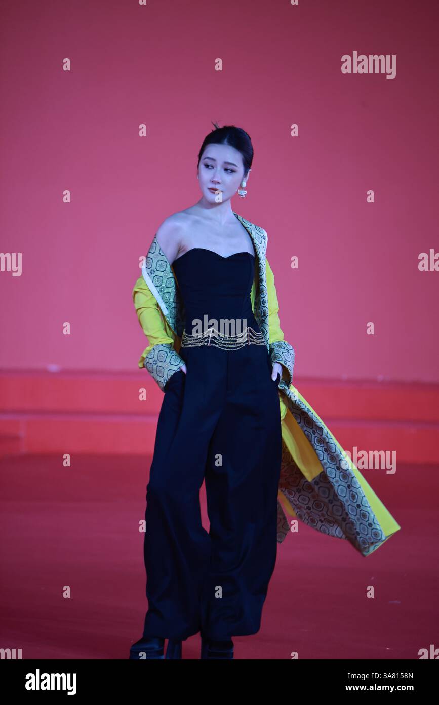 Chinese actress Xu Jiao attends an activity in Shanghai, China, 27 ...