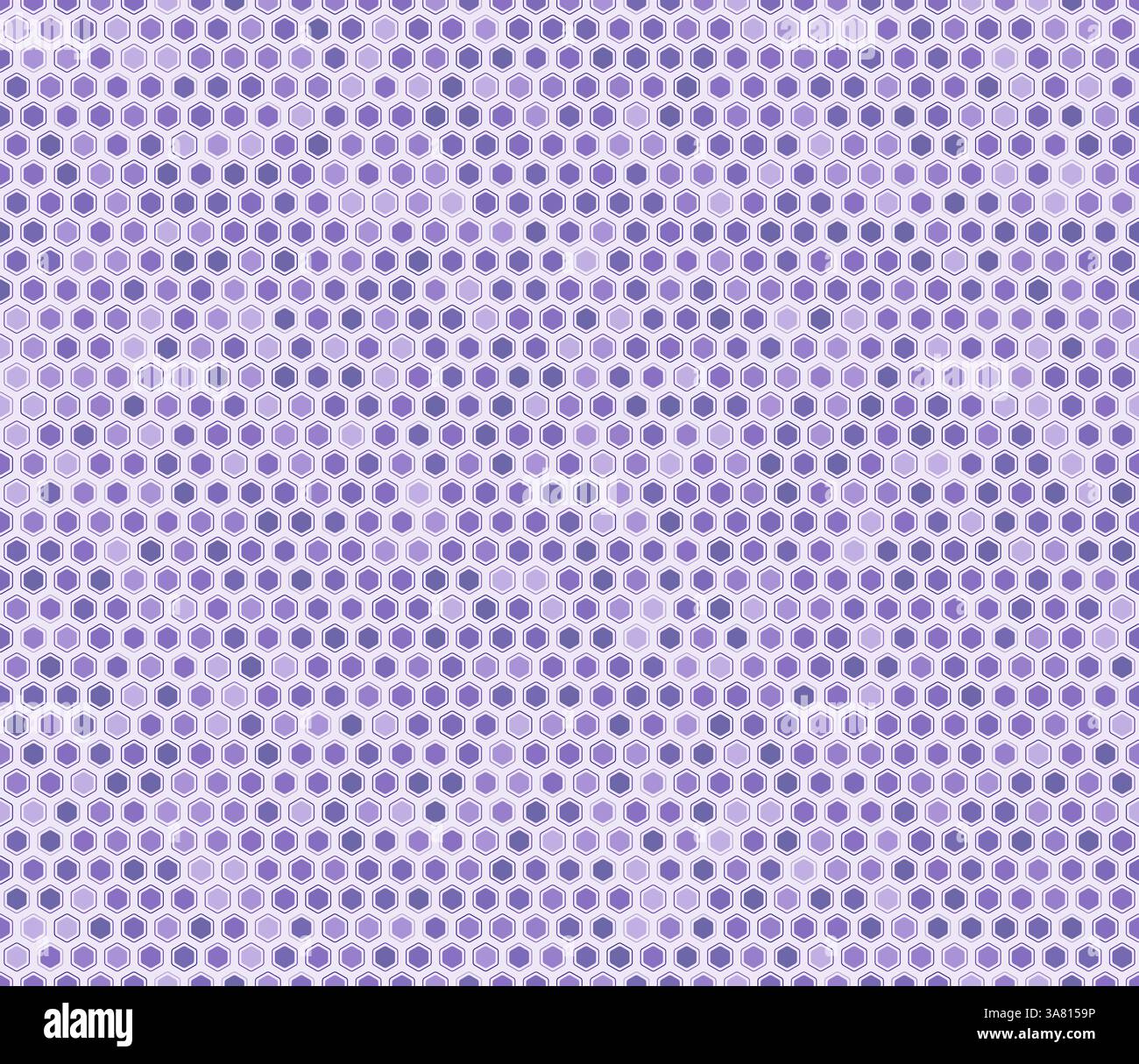 Hexagonal pattern background. Rounded hexagons mosaic cells with padding and inner solid cells ...