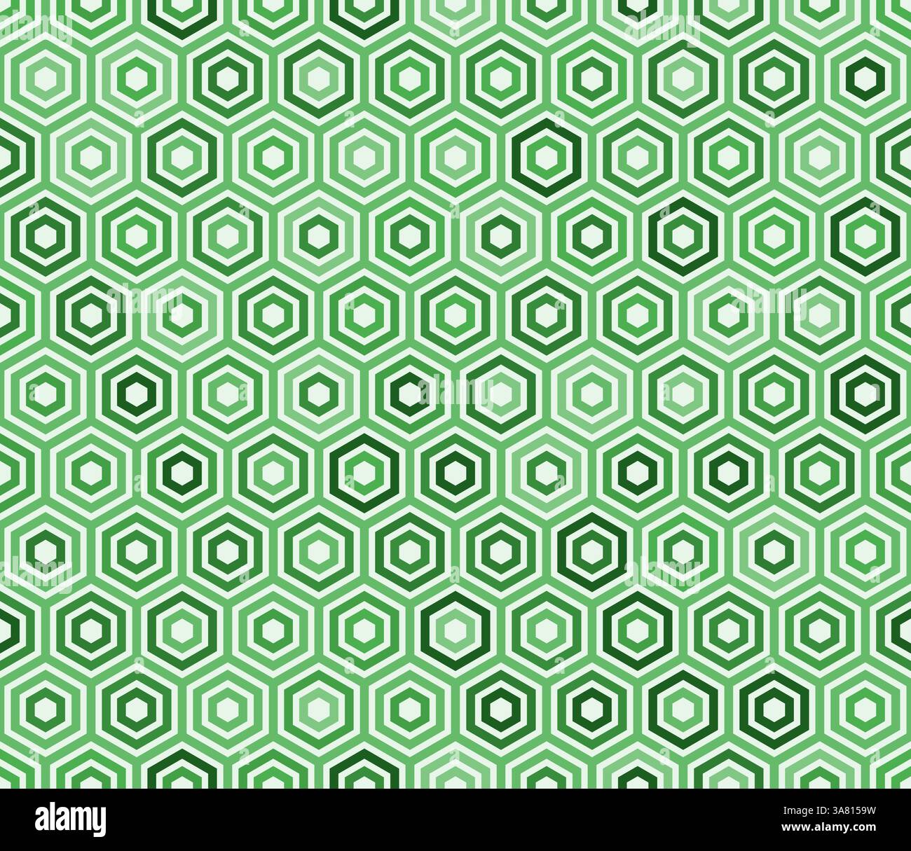 Geometric pattern. Plain hexagon frames. Green color tones. Hexagonal shapes. Tileable pattern ...