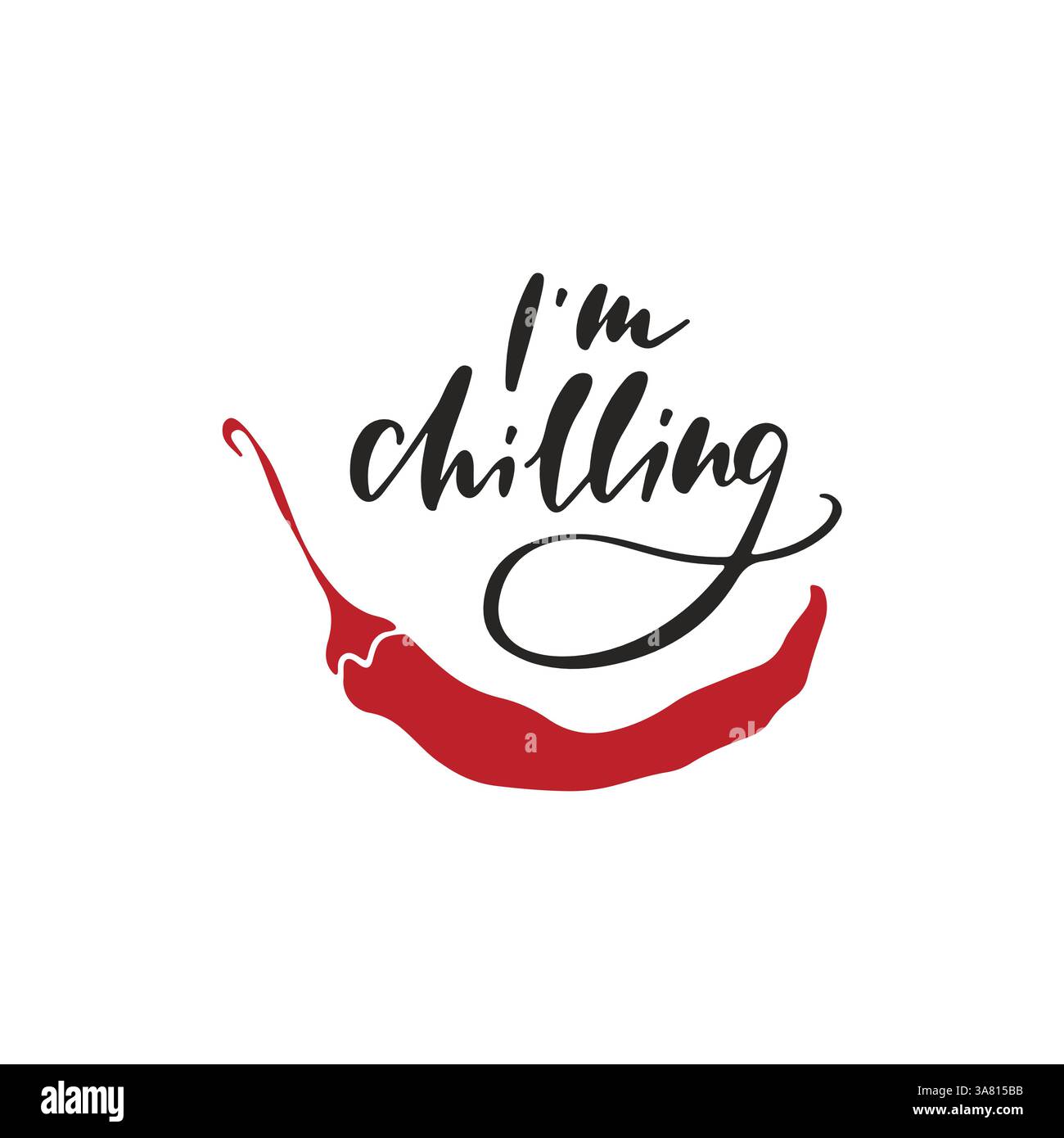 Vector lettering with chili pepper Stock Vector Image & Art - Alamy