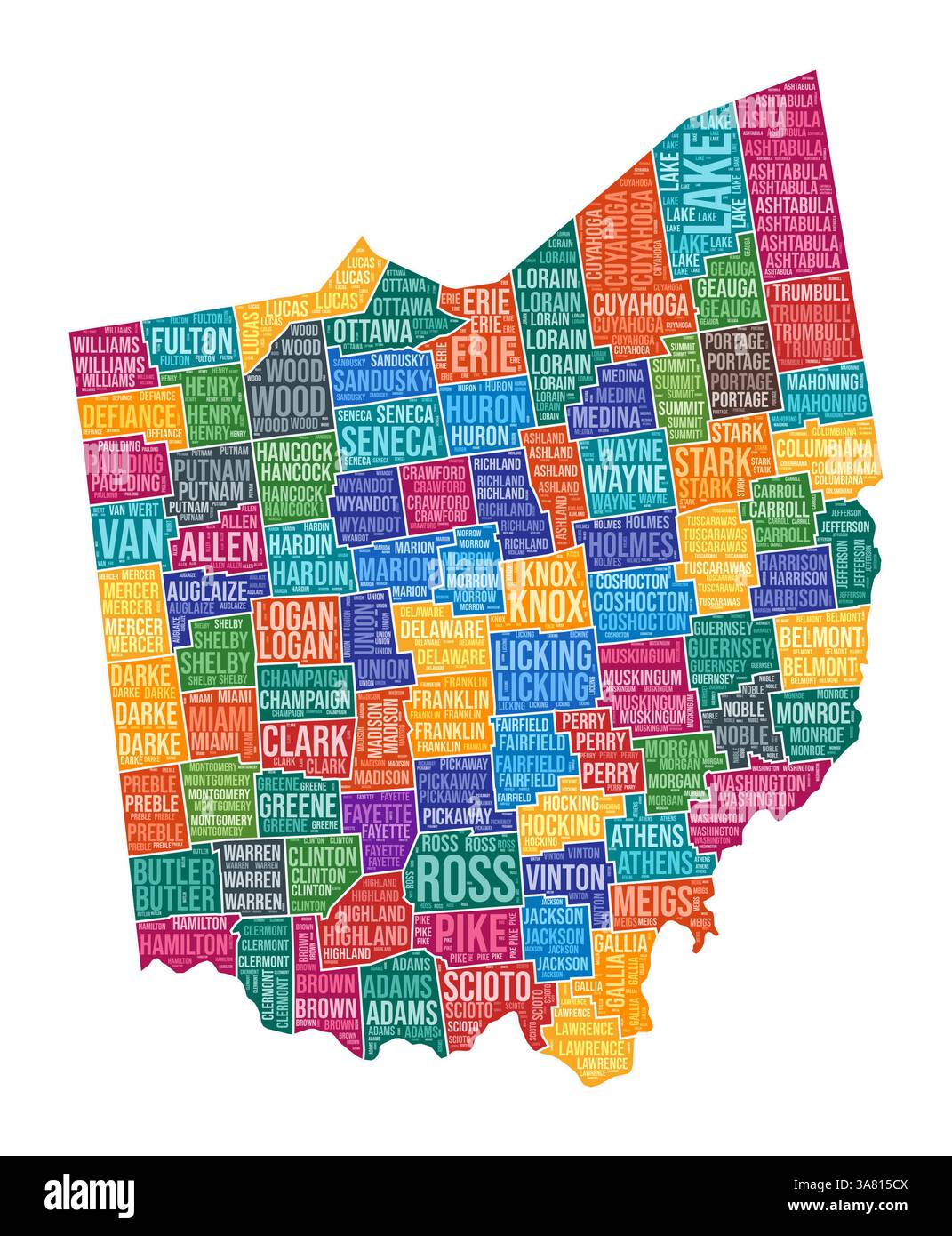 Lorain vector outline map hi-res stock photography and images - Alamy