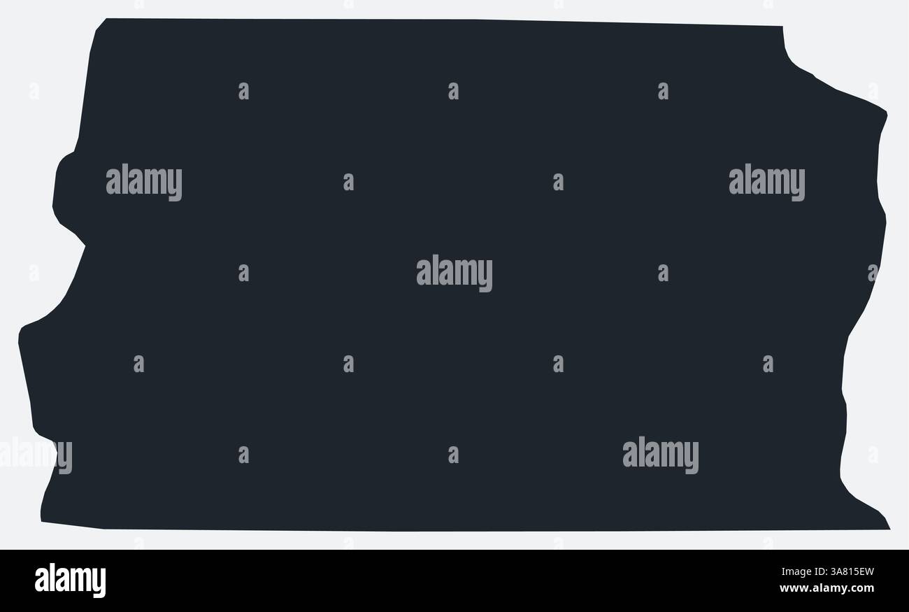 Distrito Federal map. Just a simple border map. Shape of the state ...
