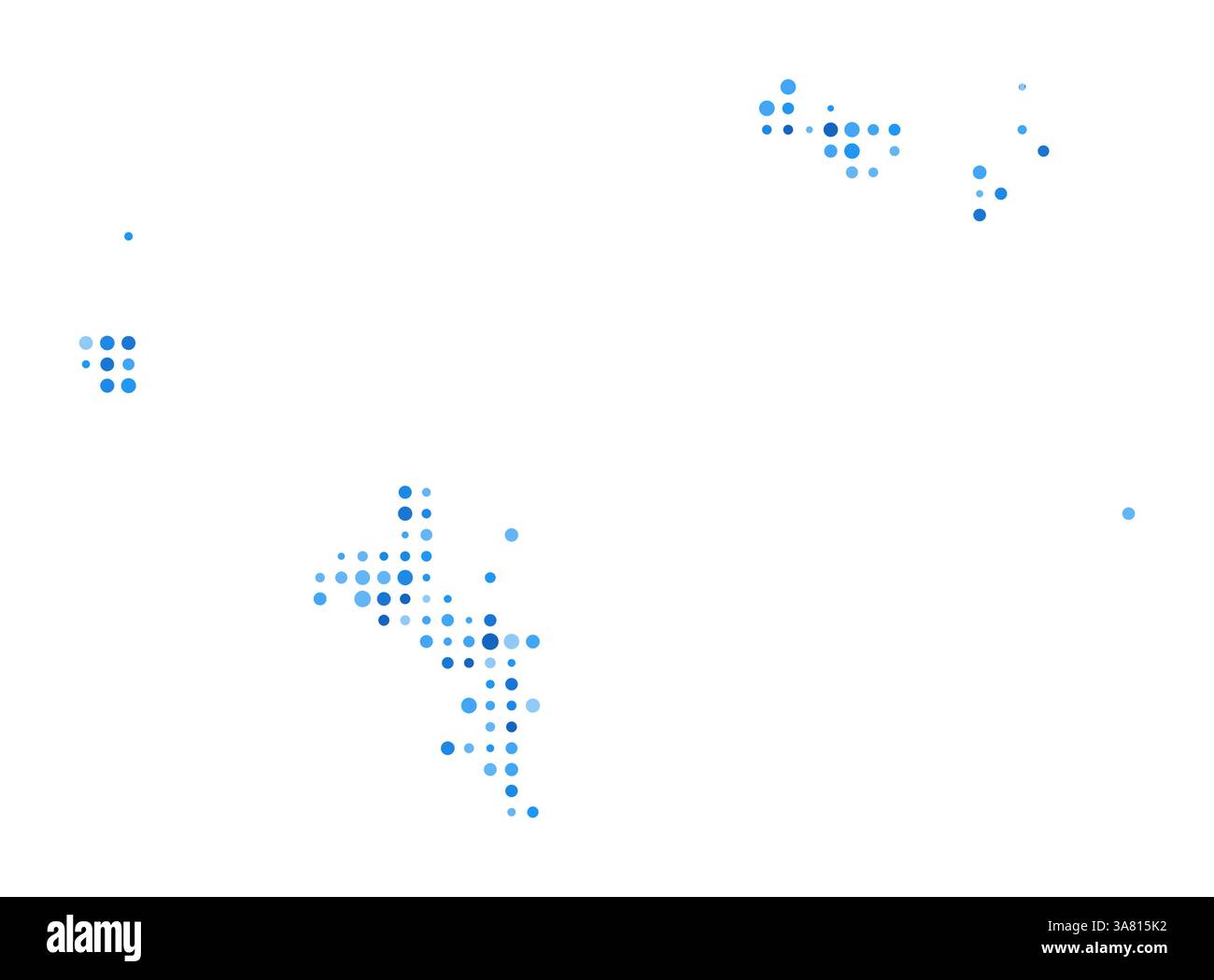 Seychelles Dot Map. Island Digital Style Shape. Seychelles vector image ...