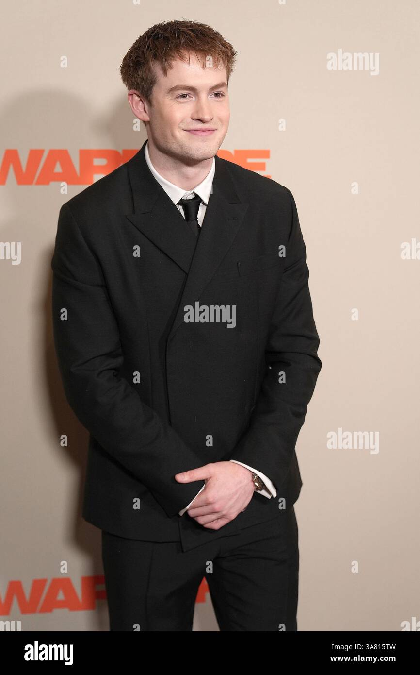 Los Angeles, USA. 27th Mar, 2025. Kit Connor attends the A24's "Warfare ...