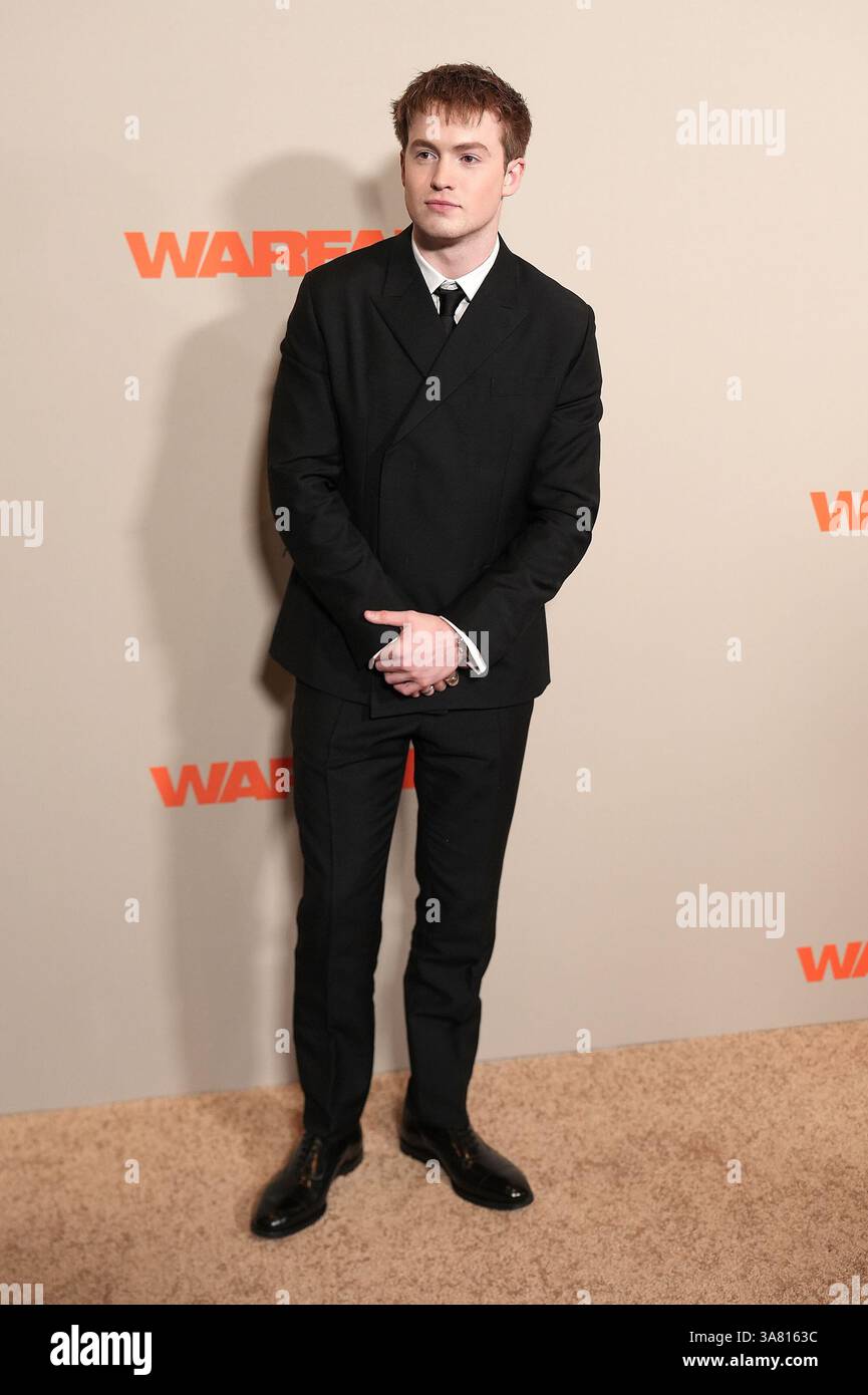 Los Angeles, USA. 27th Mar, 2025. Kit Connor attends the A24's "Warfare ...