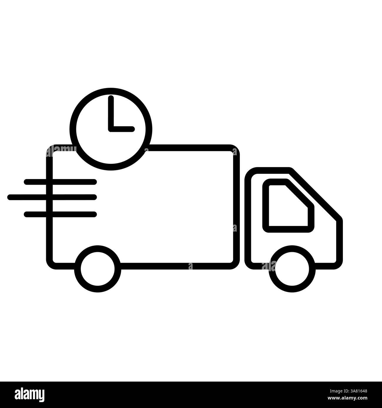 Swift package delivery icon Black and White Stock Photos & Images - Alamy