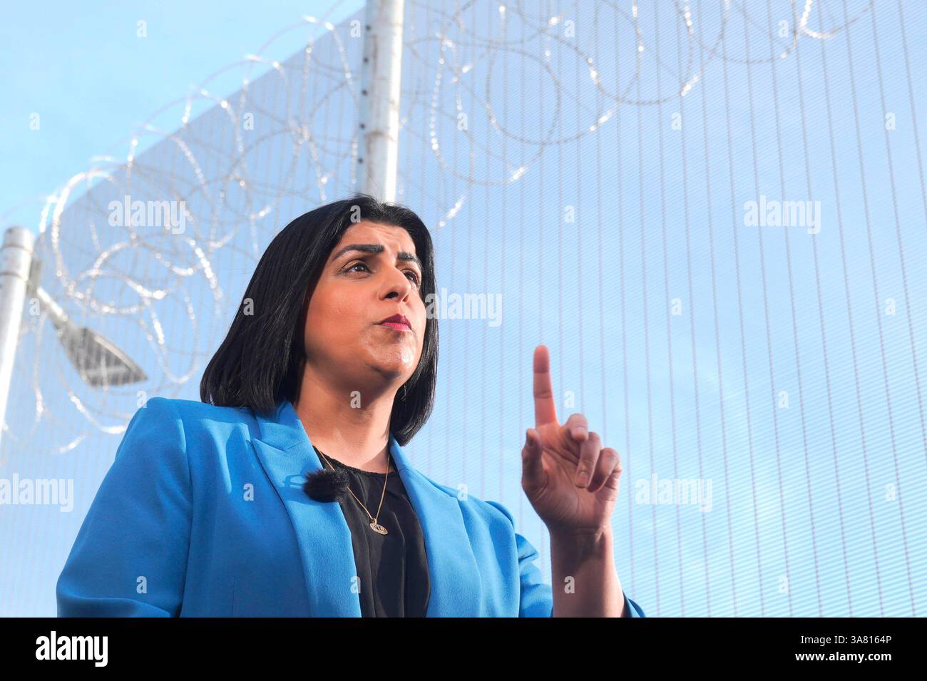 Justice Secretary Shabana Mahmood speaking during the official opening ...