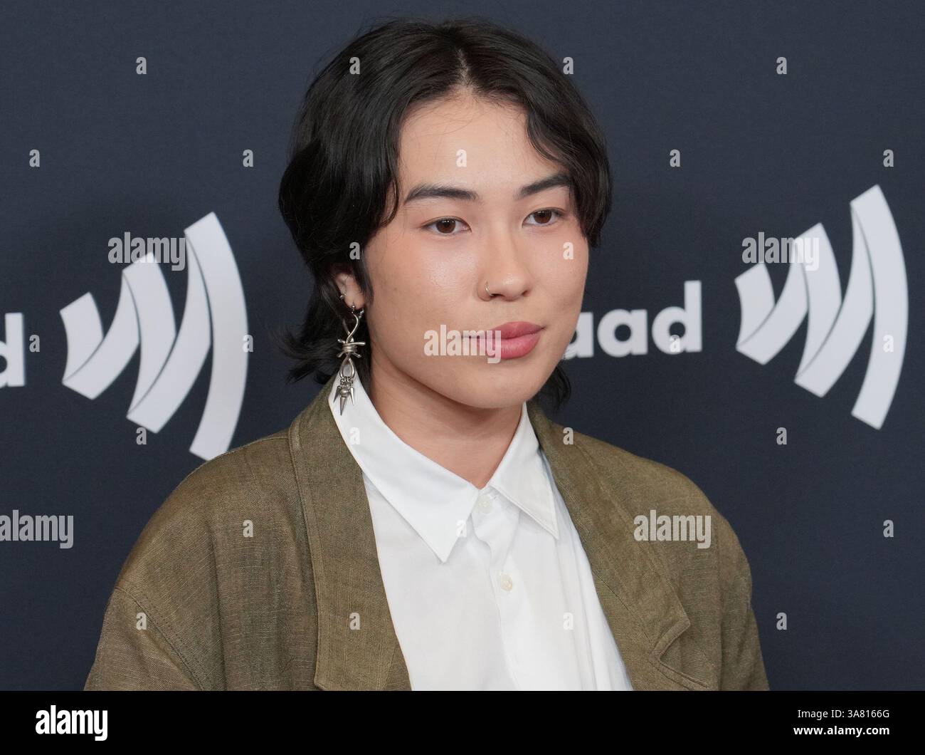 Hina Sabatine arrives at the 36th Annual GLAAD Media Awards held at the ...