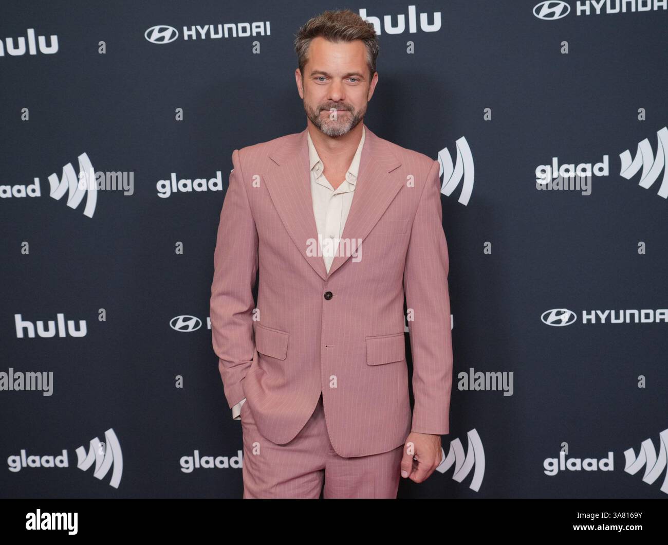 Joshua Jackson arrives at the 36th Annual GLAAD Media Awards held at ...