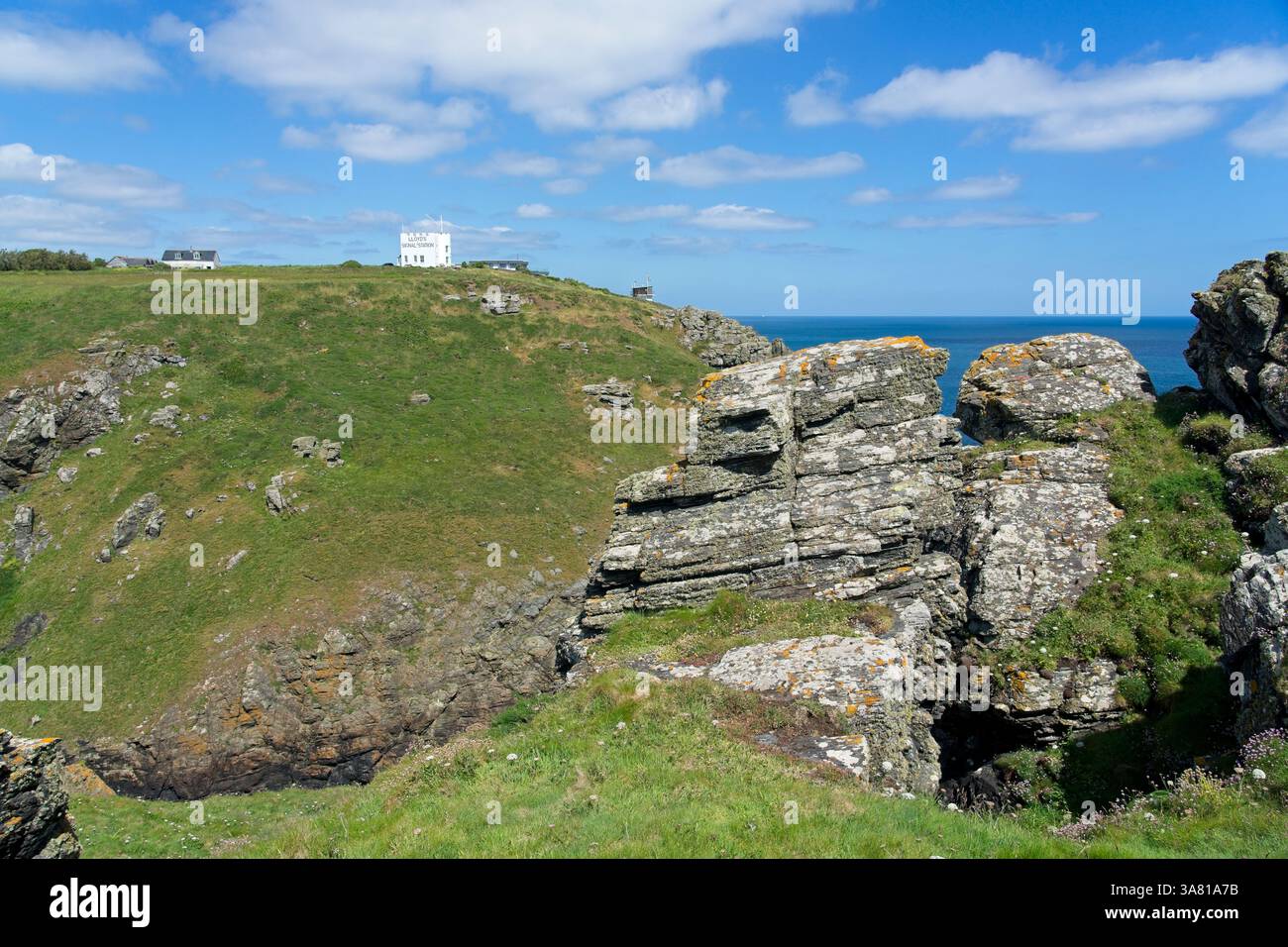 Lizard Wireless Station on Lizard Peninsula in Cornwall England is the ...
