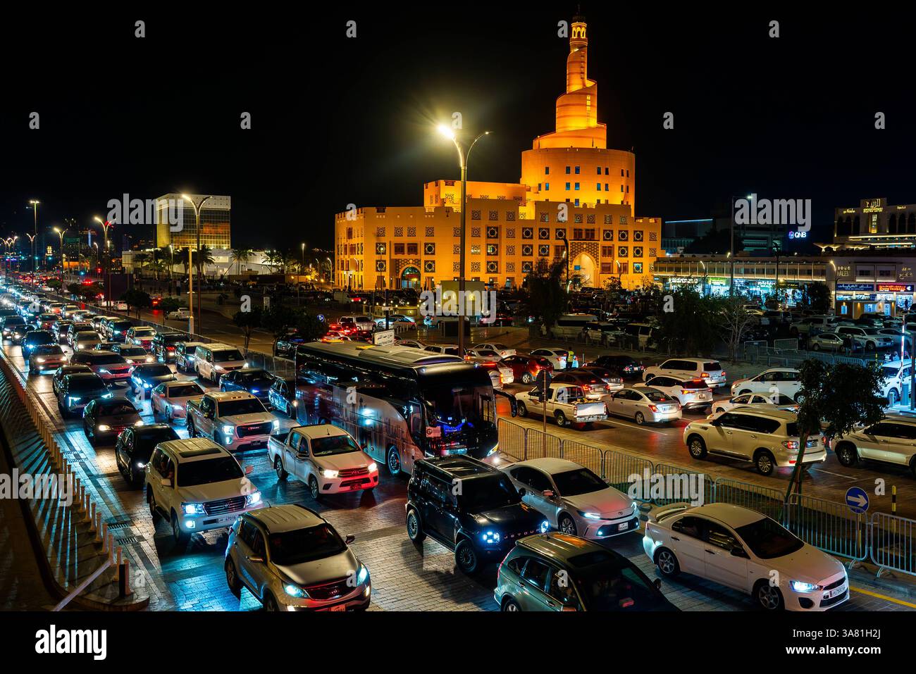 Eid-al-fitr Preparations 2025 Doha View of the traffic flow in Doha ...