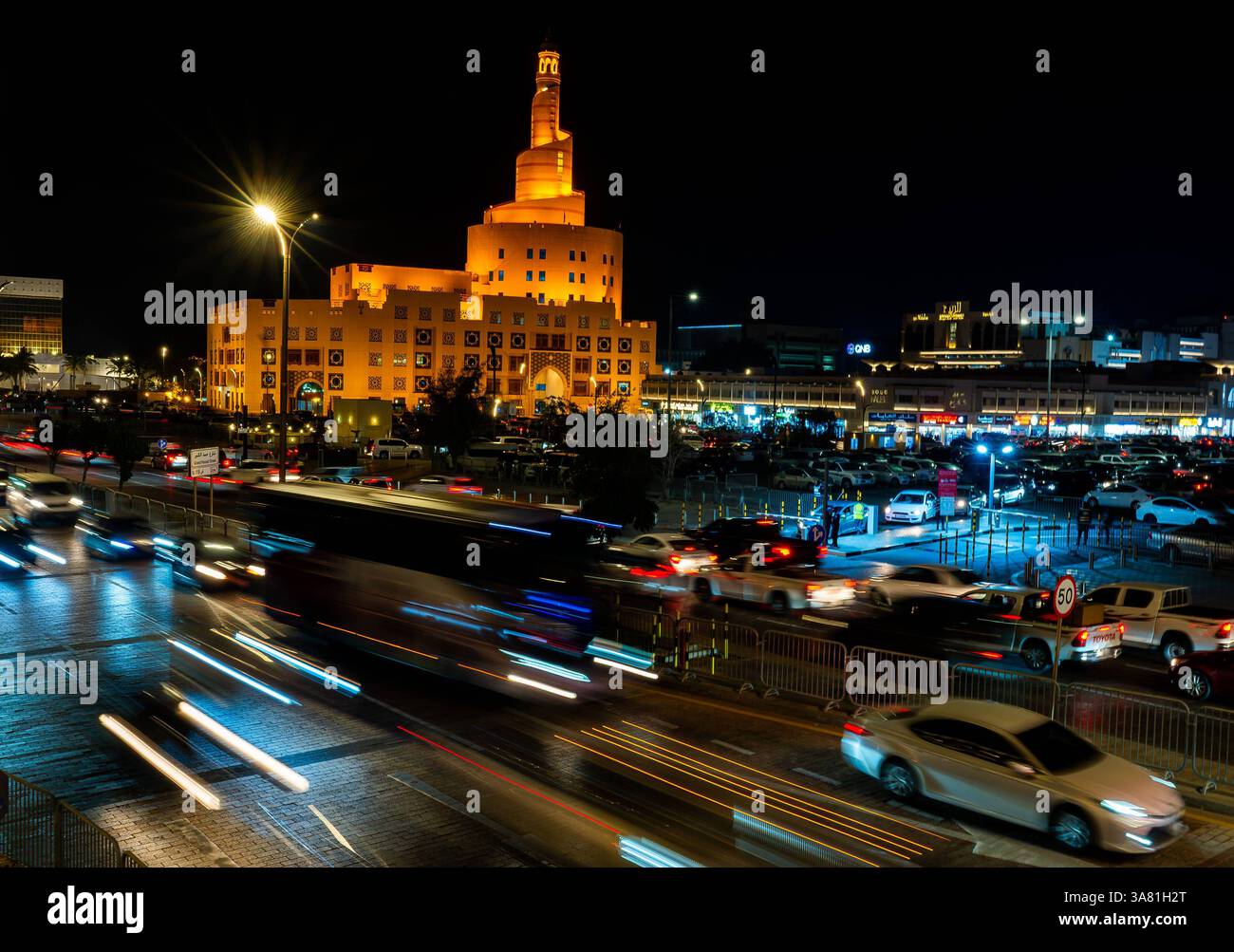Eid-al-fitr Preparations 2025 Doha View of the traffic flow in Doha ...