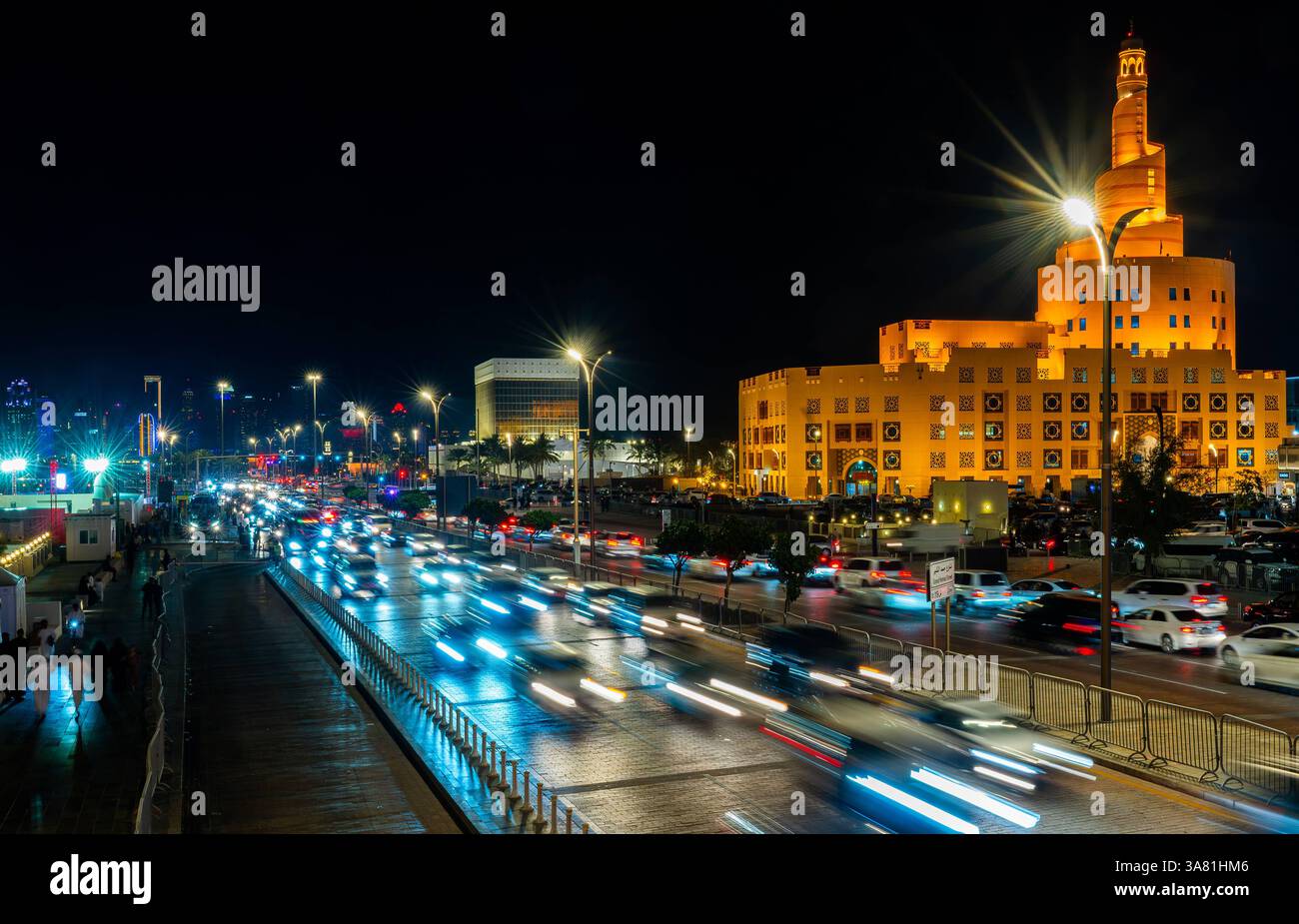 Eid-al-fitr Preparations 2025 Doha View of the traffic flow in Doha ...