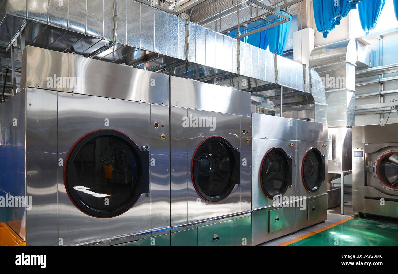 Modern Industrial Facility with Stainless Steel Equipment Stock Photo ...