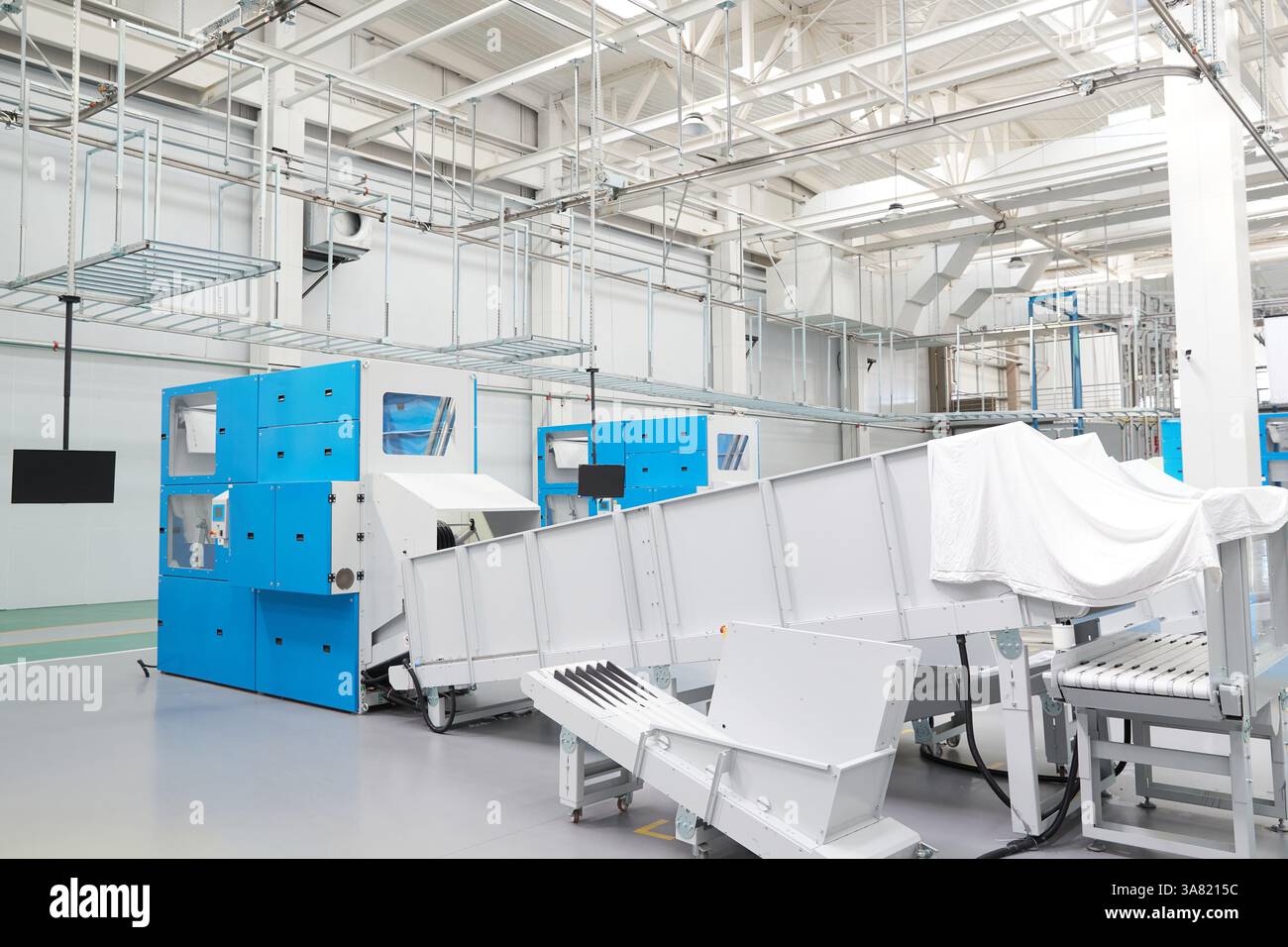Modern Industrial Facility with Stainless Steel Equipment Stock Photo ...
