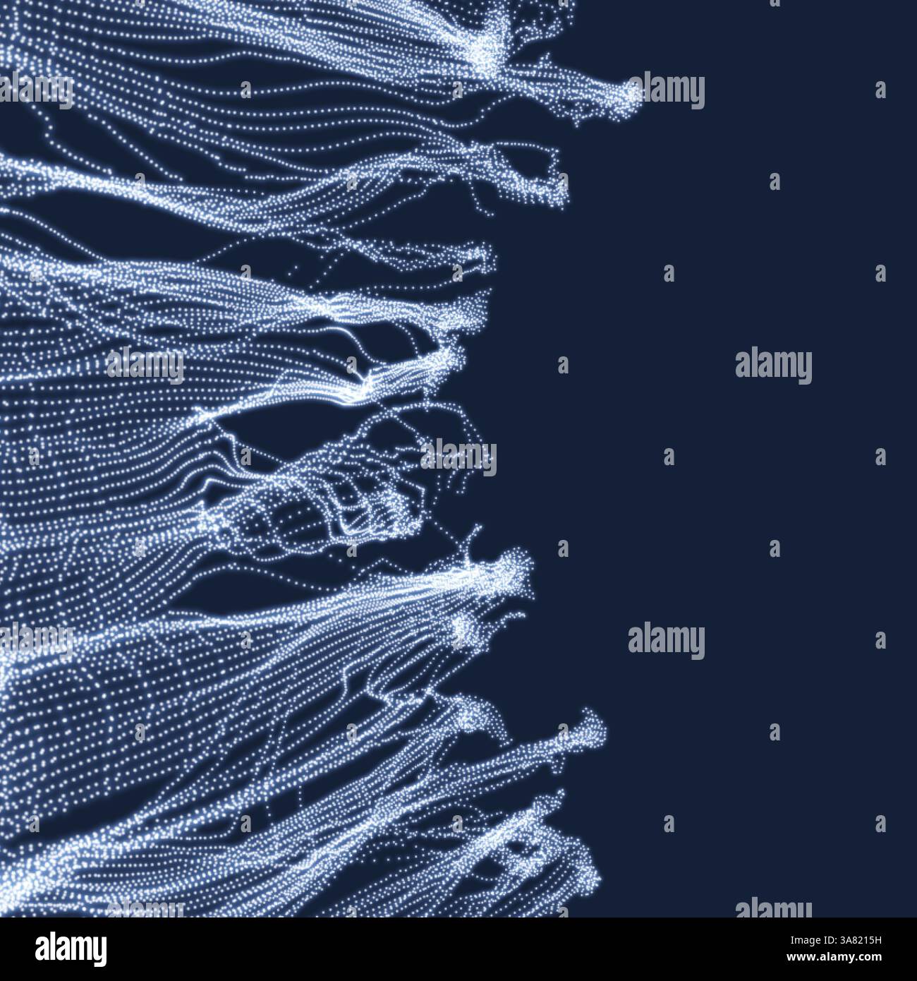 Wave Background. Ripple Grid. Abstract Vector Illustration. 3D ...