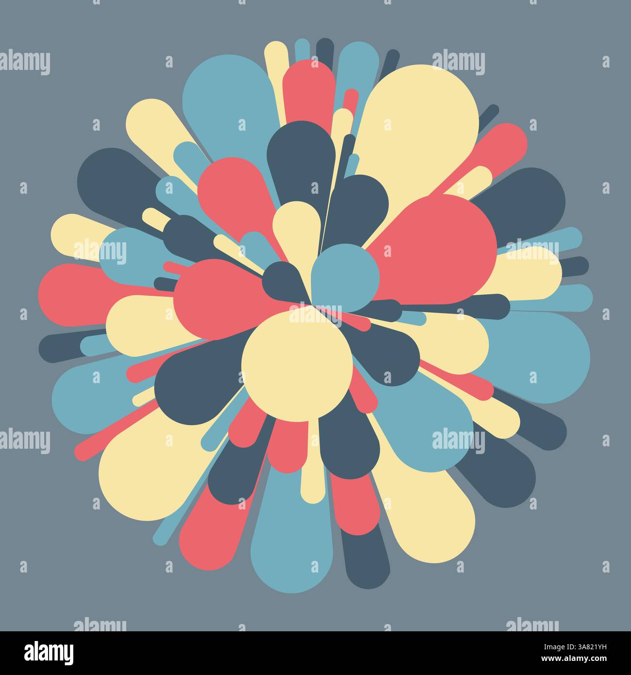 Salute and Fireworks. Vector Illustration Stock Vector Image & Art - Alamy