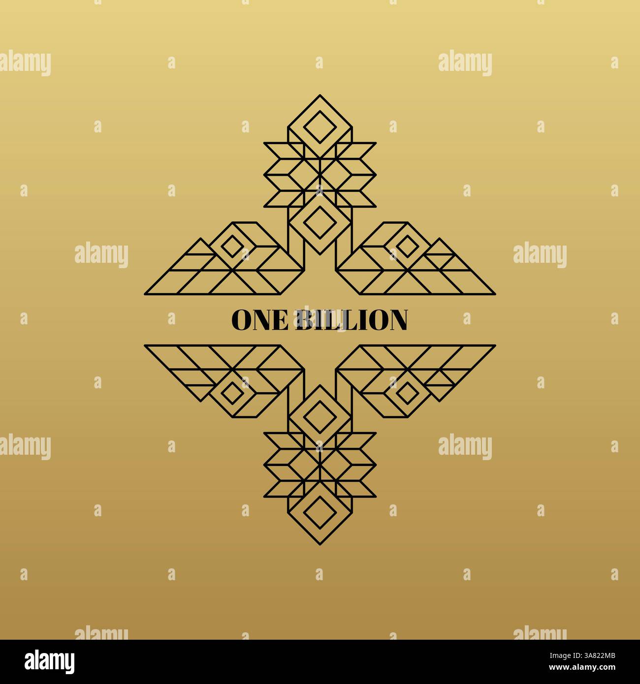 Decorative Element in Retro Style. Vector Calligraphic Template. Line ...