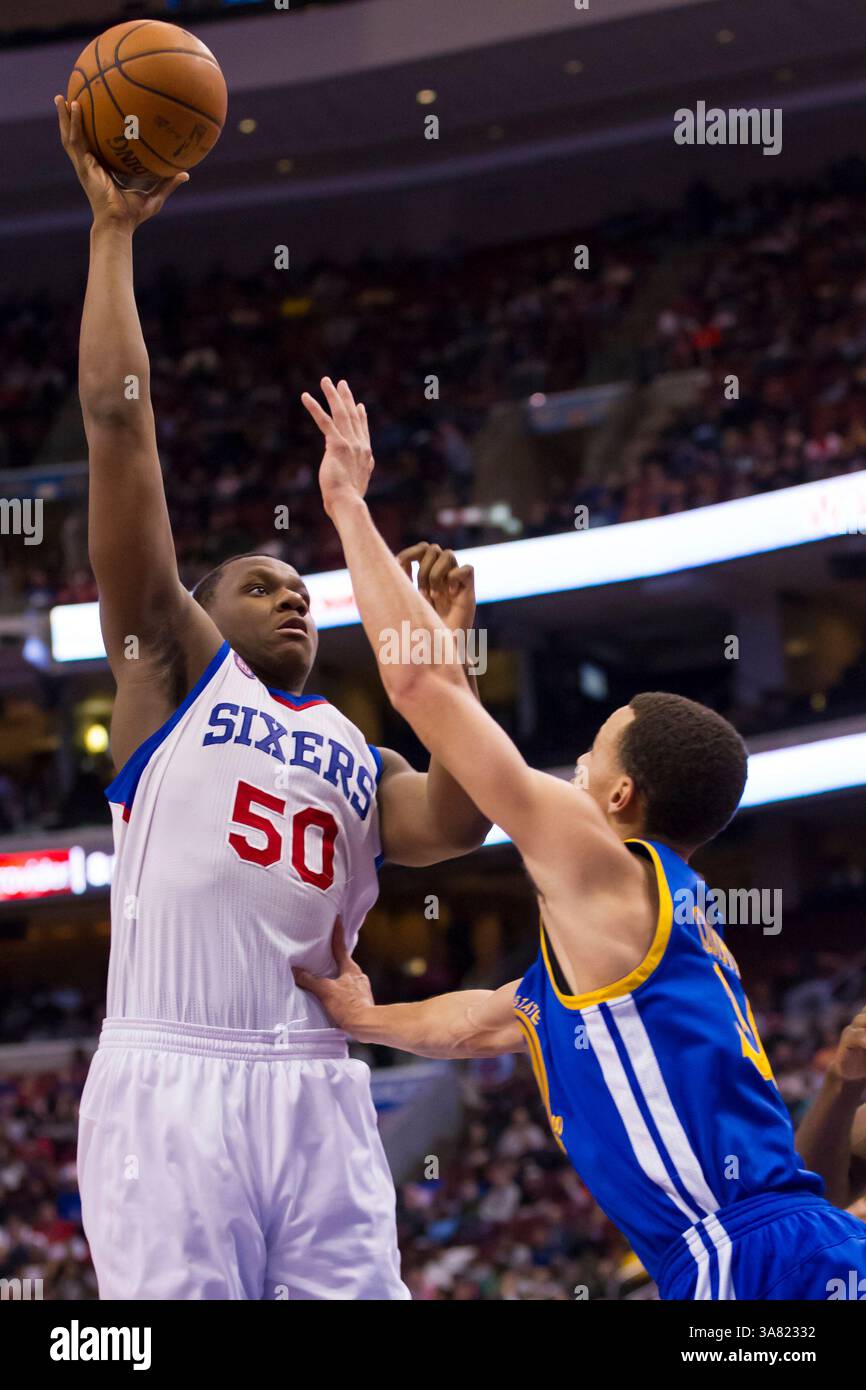 March 2, 2013: Philadelphia 76ers power forward Lavoy Allen (50) puts ...