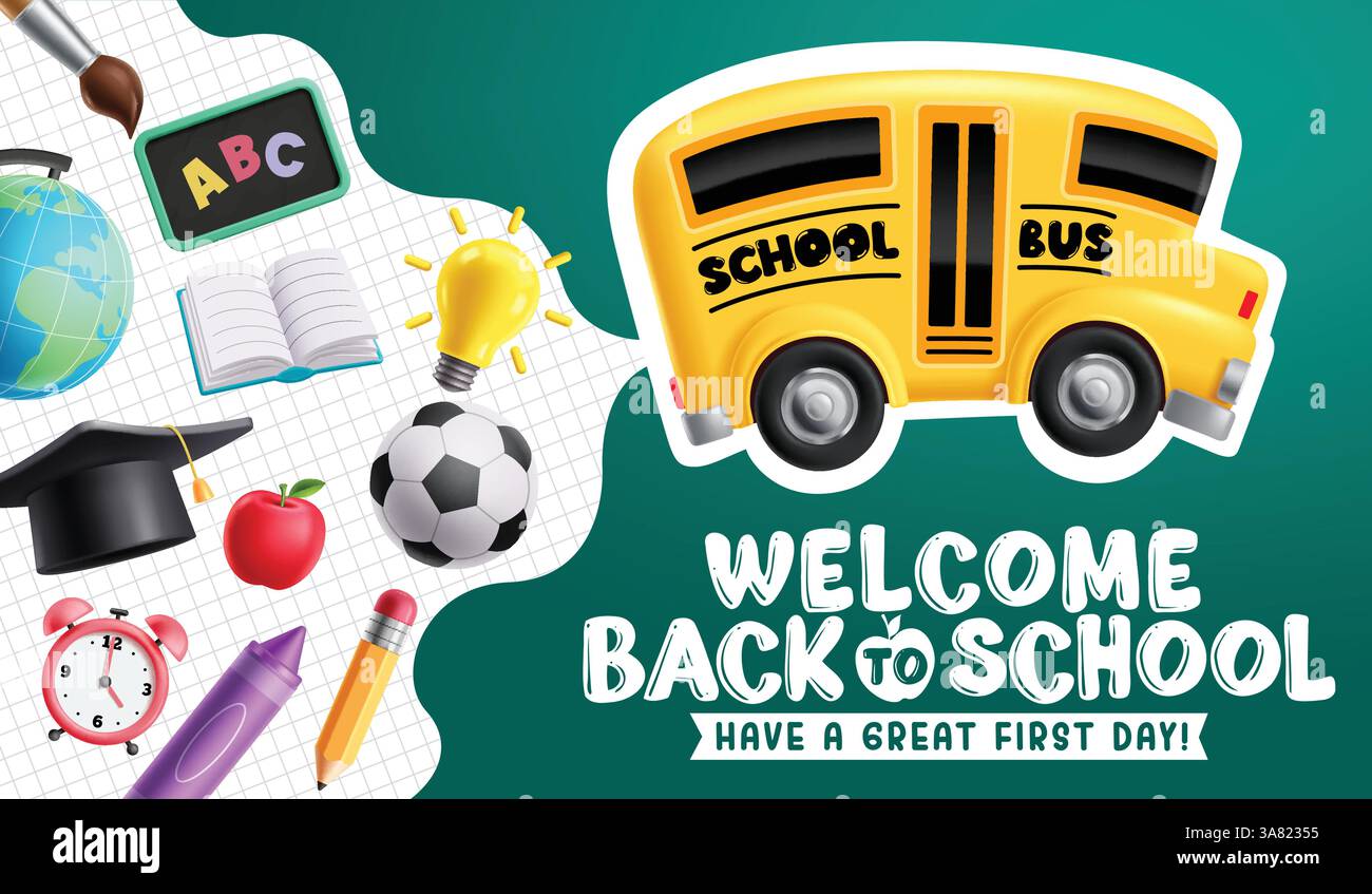 School bus back to school clipart design. Welcome back to school ...