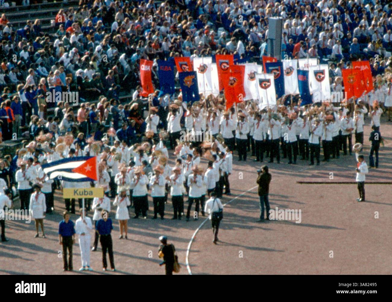 Opening of the 10th World Festival of Youth and Students 1973 in the ...