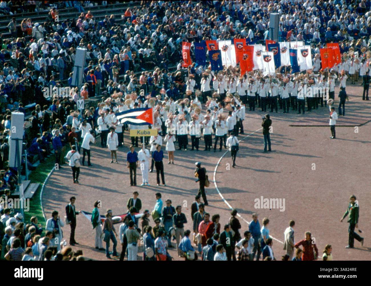 Opening of the 10th World Festival of Youth and Students 1973 in the ...