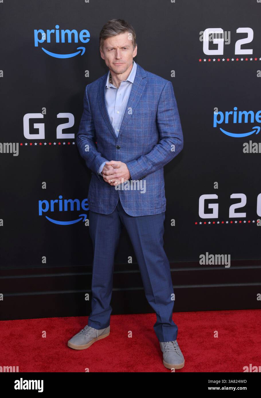 Cast member Gideon Emery attends the premiere of Amazon MGM Studios ...