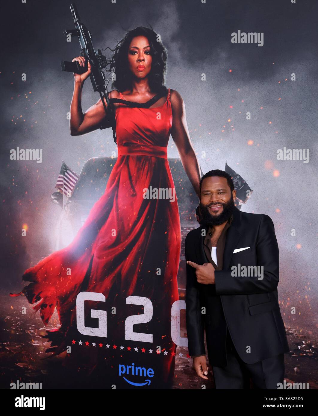 Cast member Anthony Anderson attends the premiere of Amazon MGM Studios "G20" at TCL Chinese ...