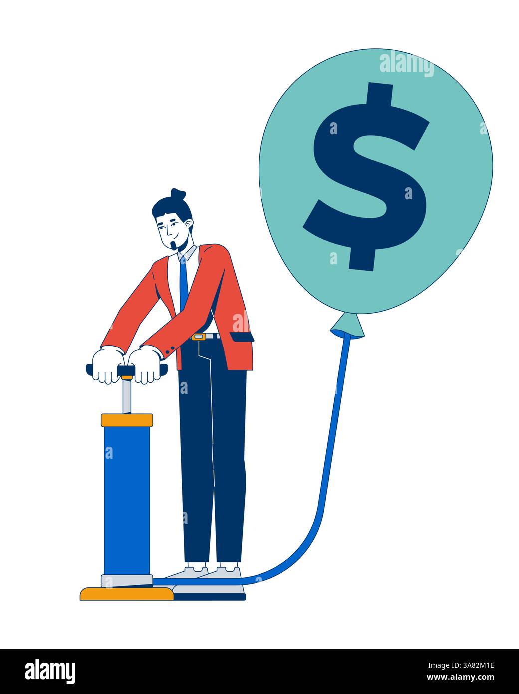 Financial bubble 2D illustration concept Stock Vector Image & Art - Alamy